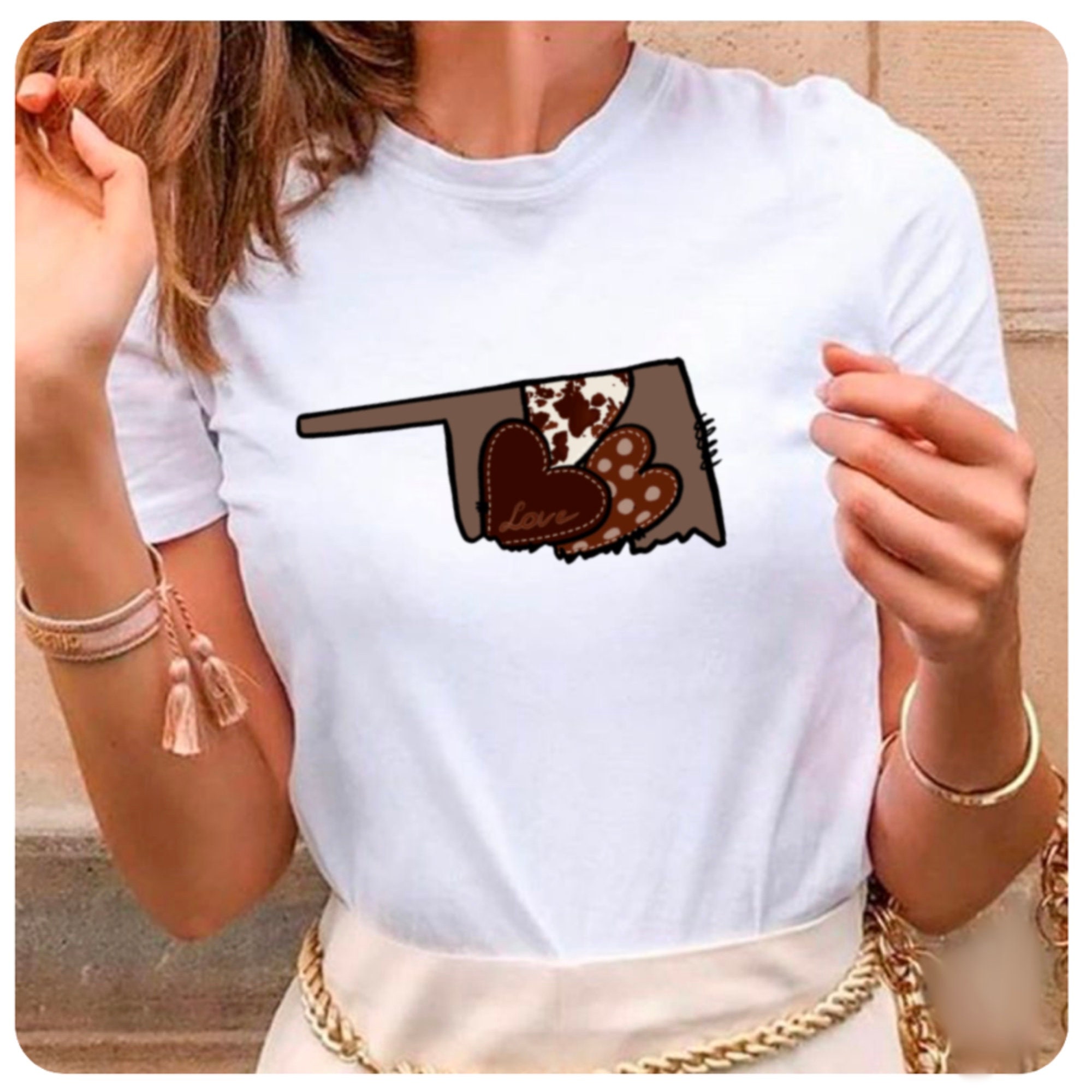 Oklahoma Valentine Hearts PNG /SVG Sublimation Download Cow - Etsy