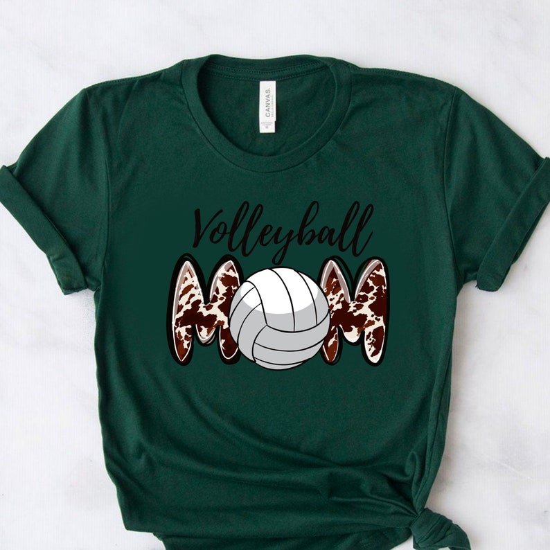 Mom Volleyball Cow Design Love Volleyball Download Logo - Etsy
