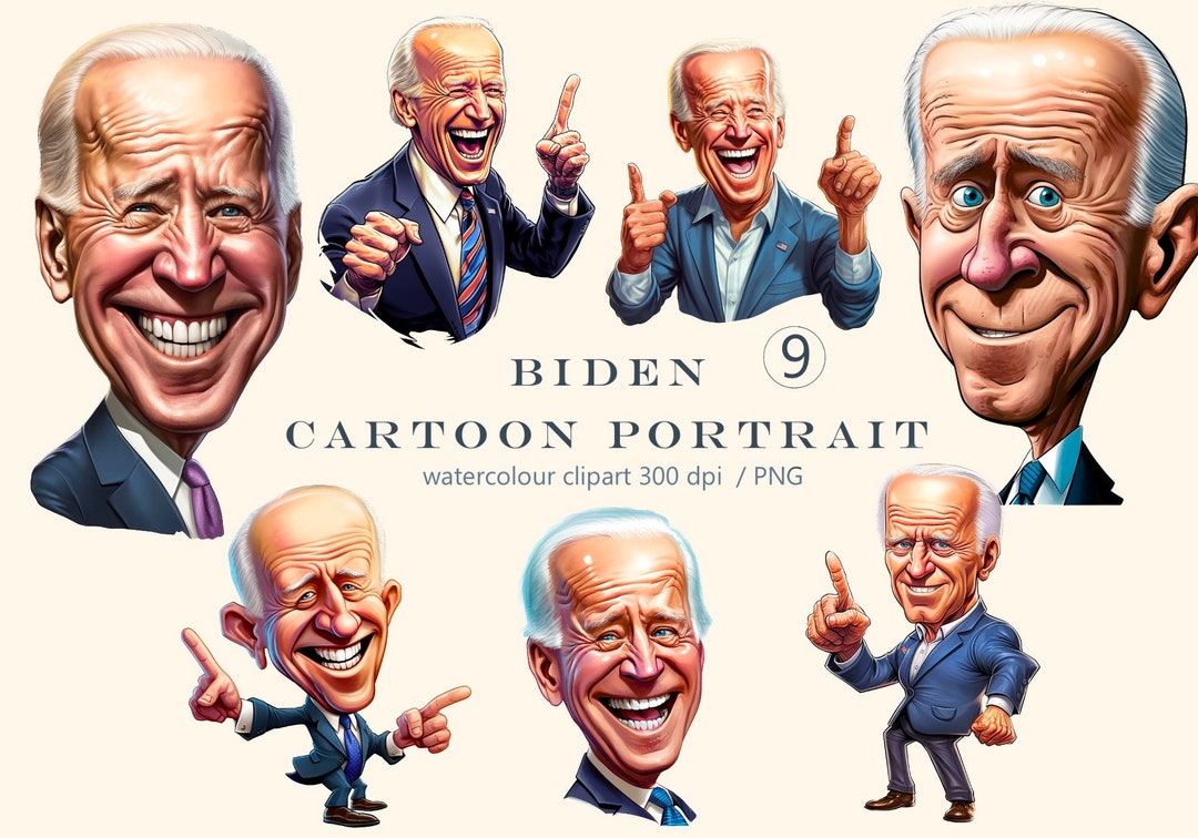 Biden Cartoon Portrait, Presidents of America, America Independence Day ...