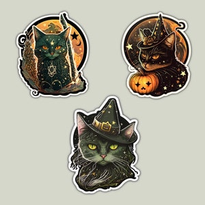 Magic Cats Sticker Pack Printable PNG Stickers, Digital Stickers - Etsy