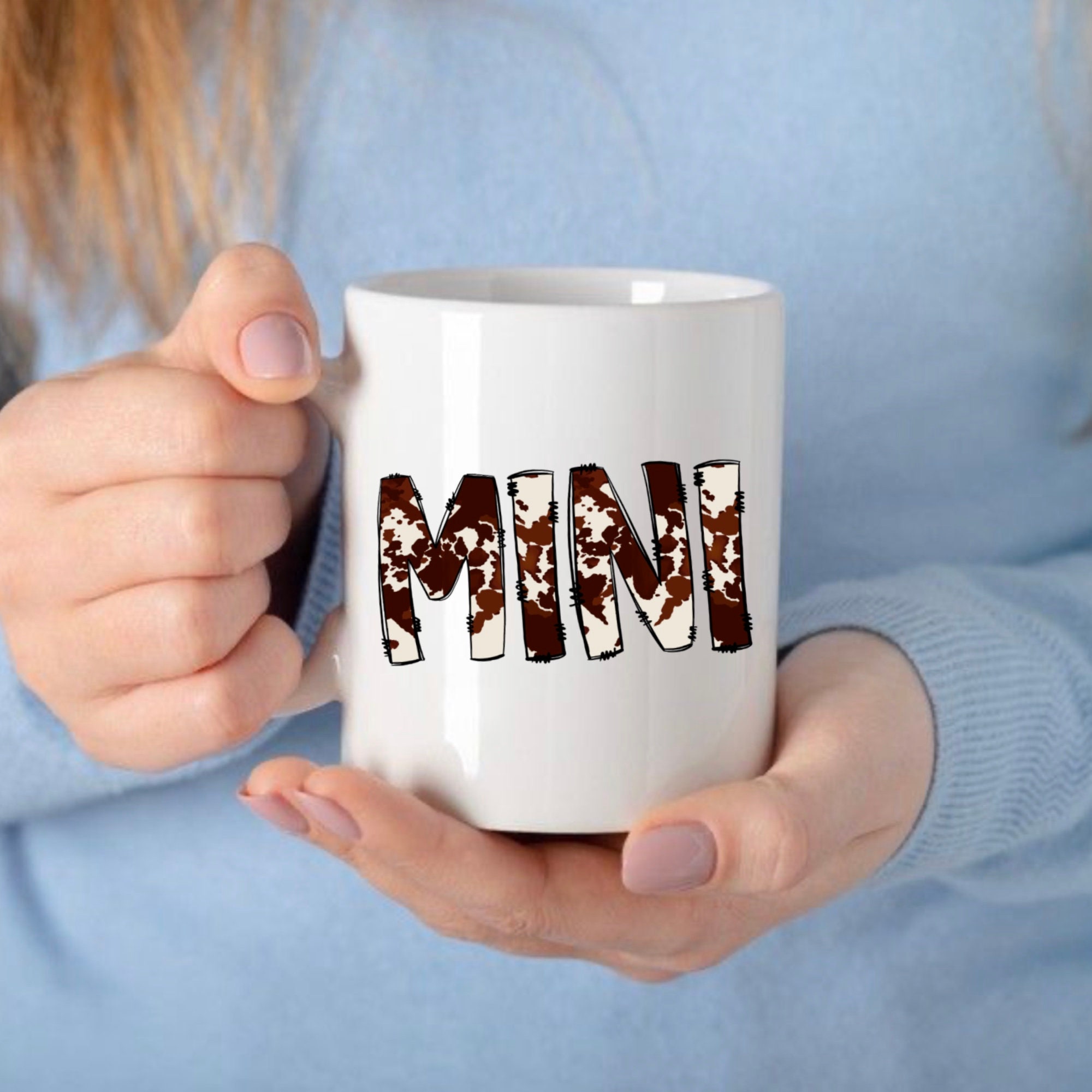 Mini Cow Sublimation Design Western SVG PNG Mother's Day - Etsy