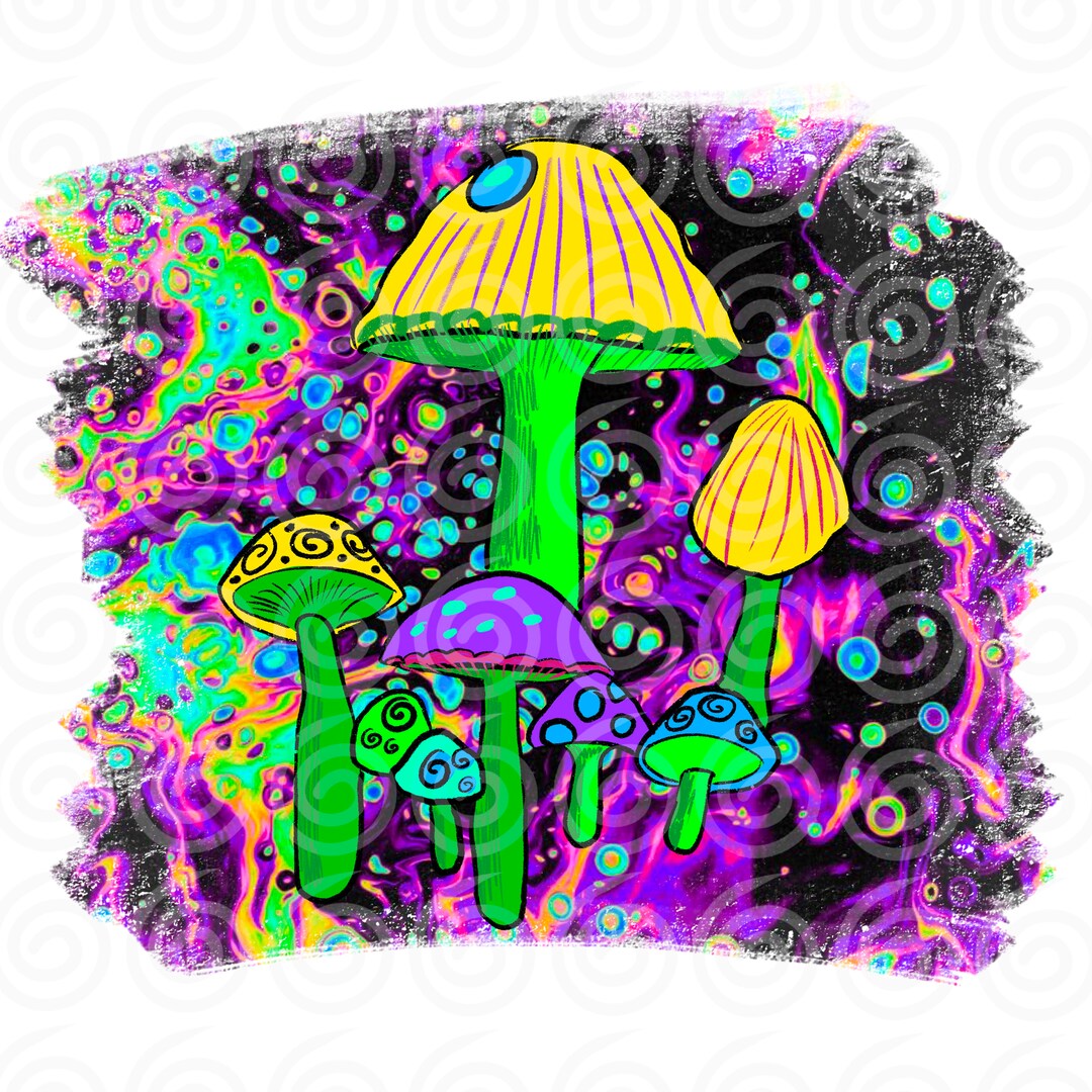 Mushroom Download Digital File, Mushrooms Sublimation Design Png ...