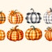 Autumn Watercolor Clipart Pumpkins Orange Happiness Png - Etsy