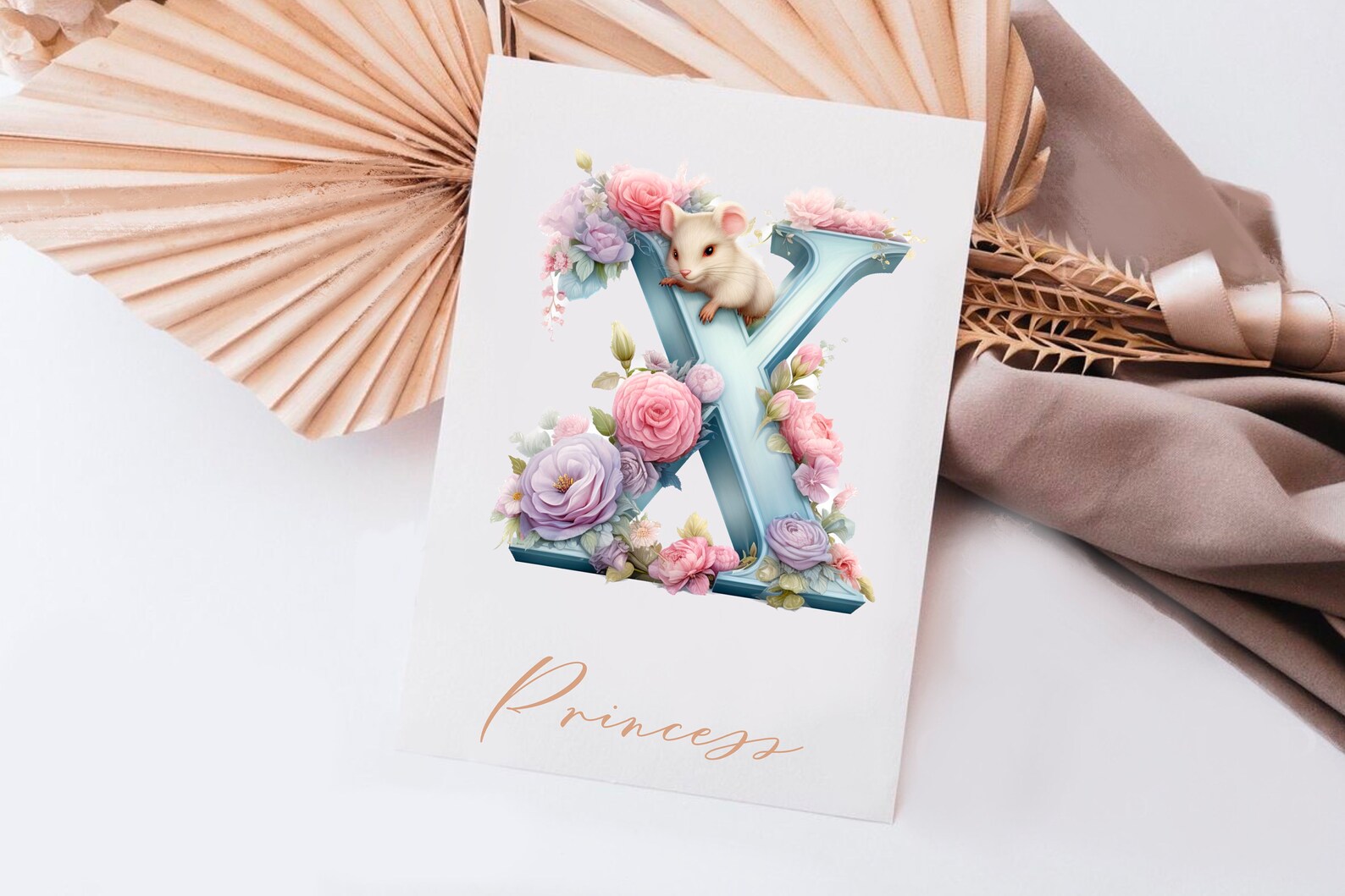 Pastel Alphabet Watercolor Png, 26 Floral Letters Clipart, Delicate ...