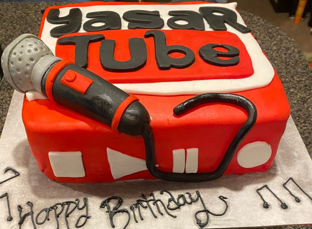 Microphone & Cord Cake Topper. Any Color Combination. - Etsy