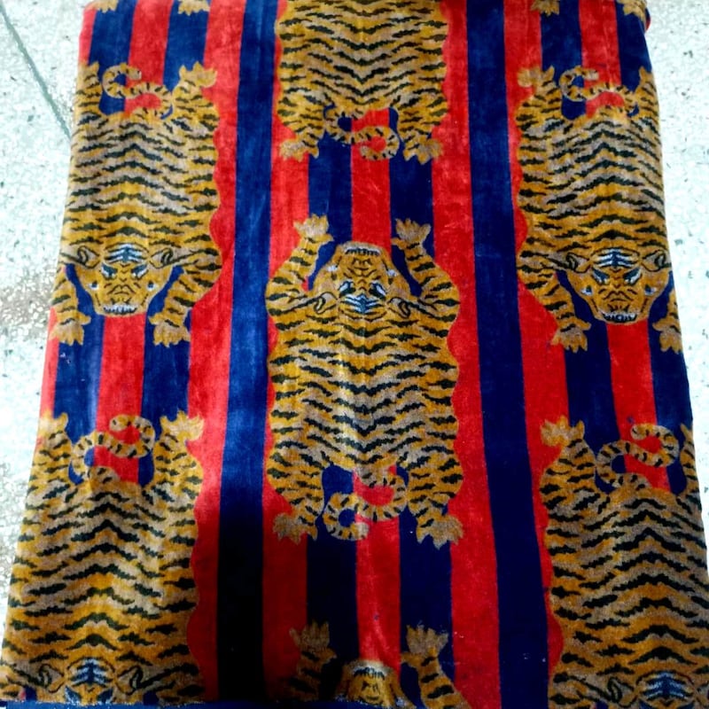 Tiger Print Fabric - Etsy