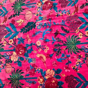 Flower Velvet Fabric, Turkish Luxury Velvet Fabric by Yard,decorative ...