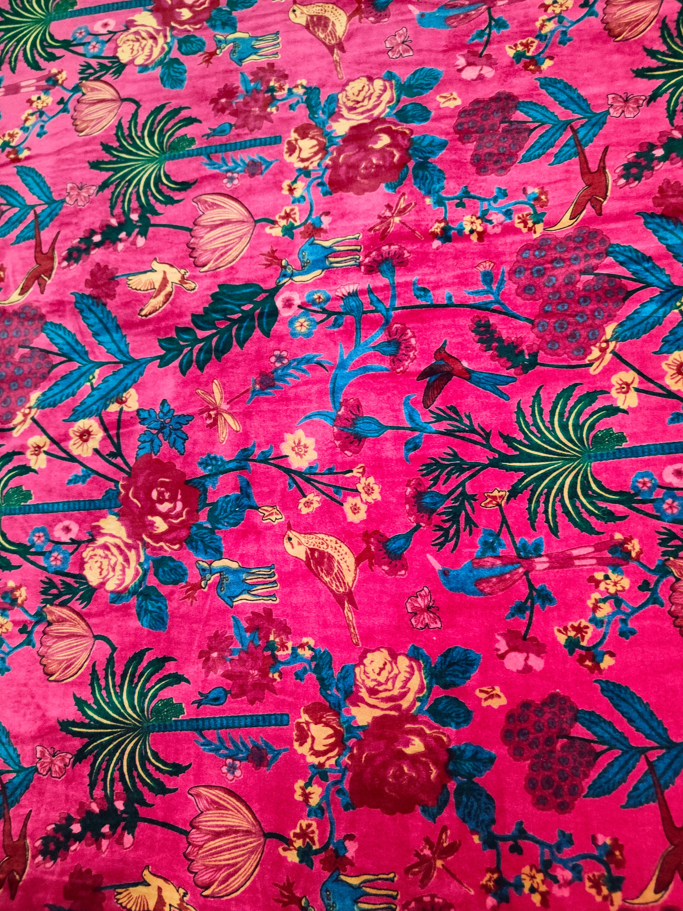 Flower Velvet Fabric, Turkish Luxury Velvet Fabric by Yard,decorative ...