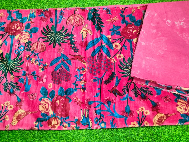 Flower Velvet Fabric, Turkish Luxury Velvet Fabric by Yard,decorative ...