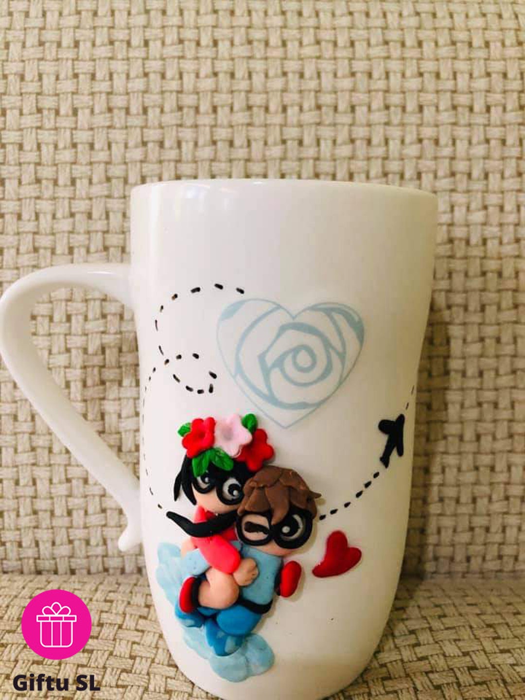 Personalized Gift Item,polymer Clay Handmade Mug, Valentines Mug, Tea ...