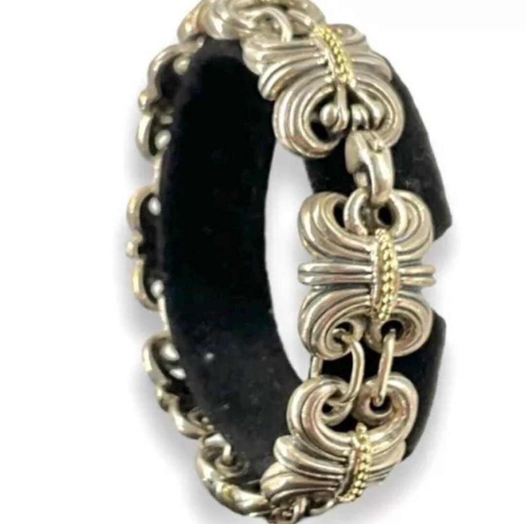 Lagos Caviar 18k Yellow Gold & 925 Sterling Silver 7 Link Bracelet - Etsy