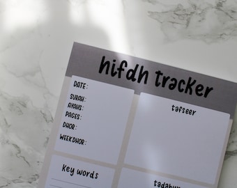 Hifz Planner - Etsy UK