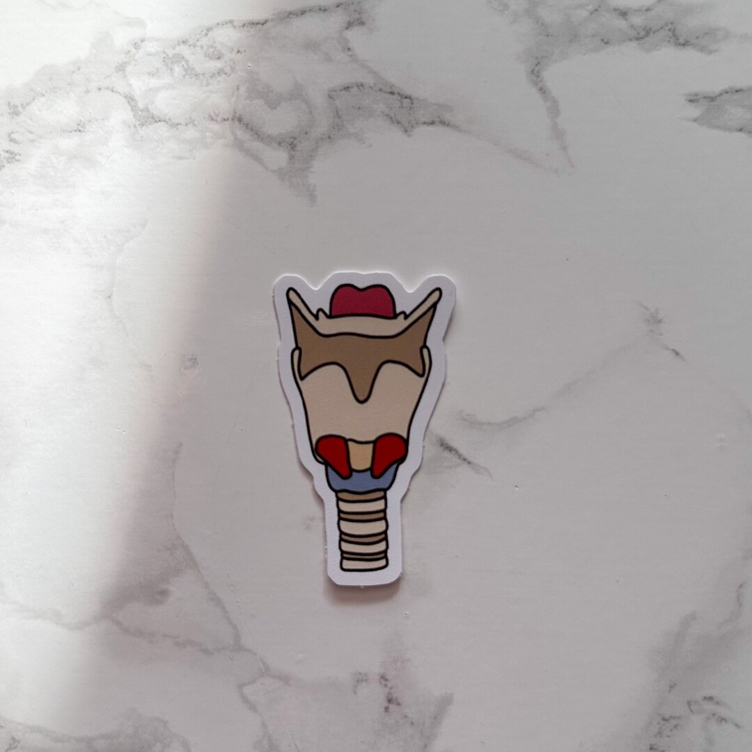 Larynx Sticker - Gift for Speech Therapist, SLT Gift, Speech Therapist ...