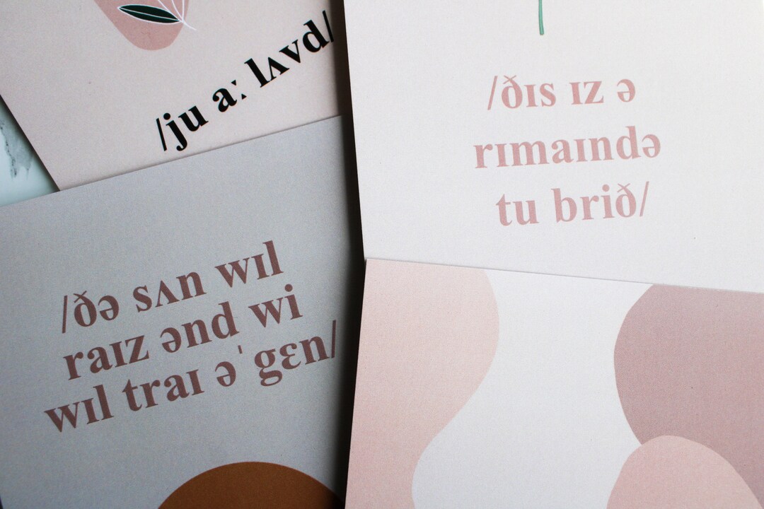 IPA Mental Health Affirmation Print Bundle - Gift for SLT, Speech ...