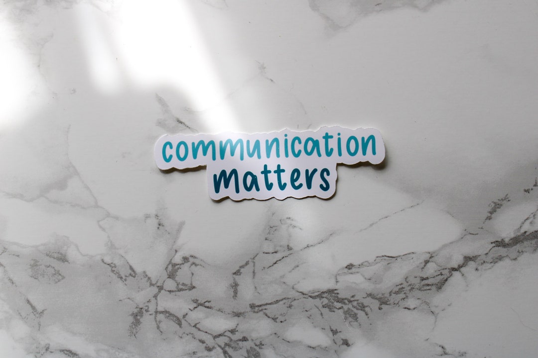 Communication Matters Sticker - Speech Therapist Sticker, SLT Gift ...