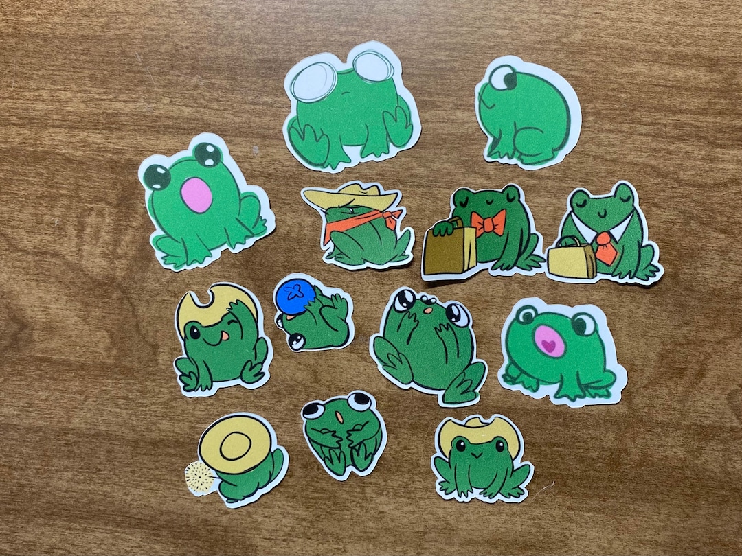 Pegatinas de rana súper lindo rana ejército conjunto de - Etsy España