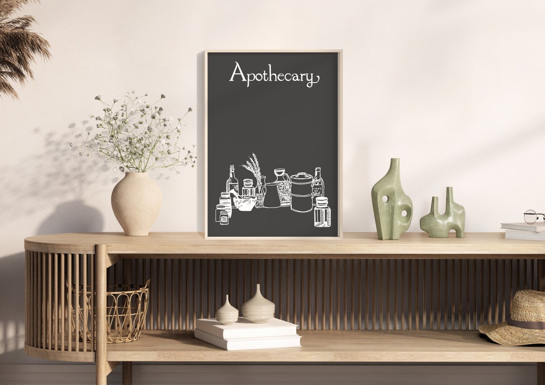 Apothecary Posters | 12 Versions | Bottles | Jars | Mortar and Pestle ...