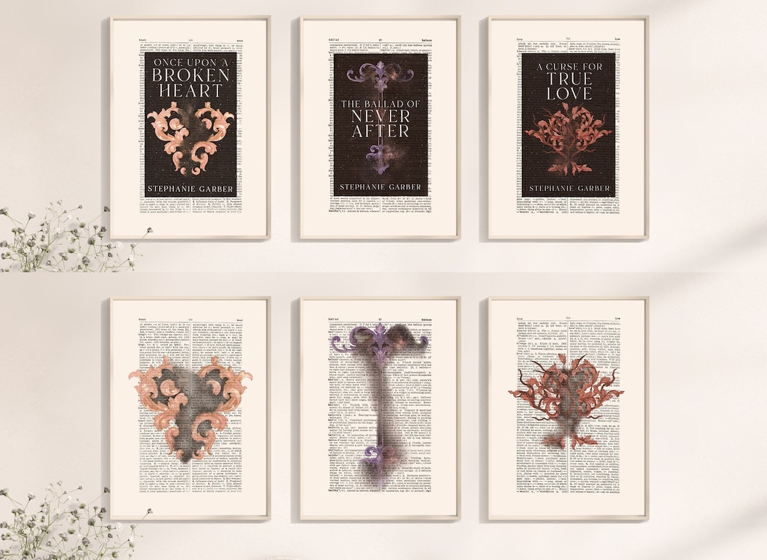 Posters A3 Featuring Book Covers From the "once Upon a Broken Heart ...