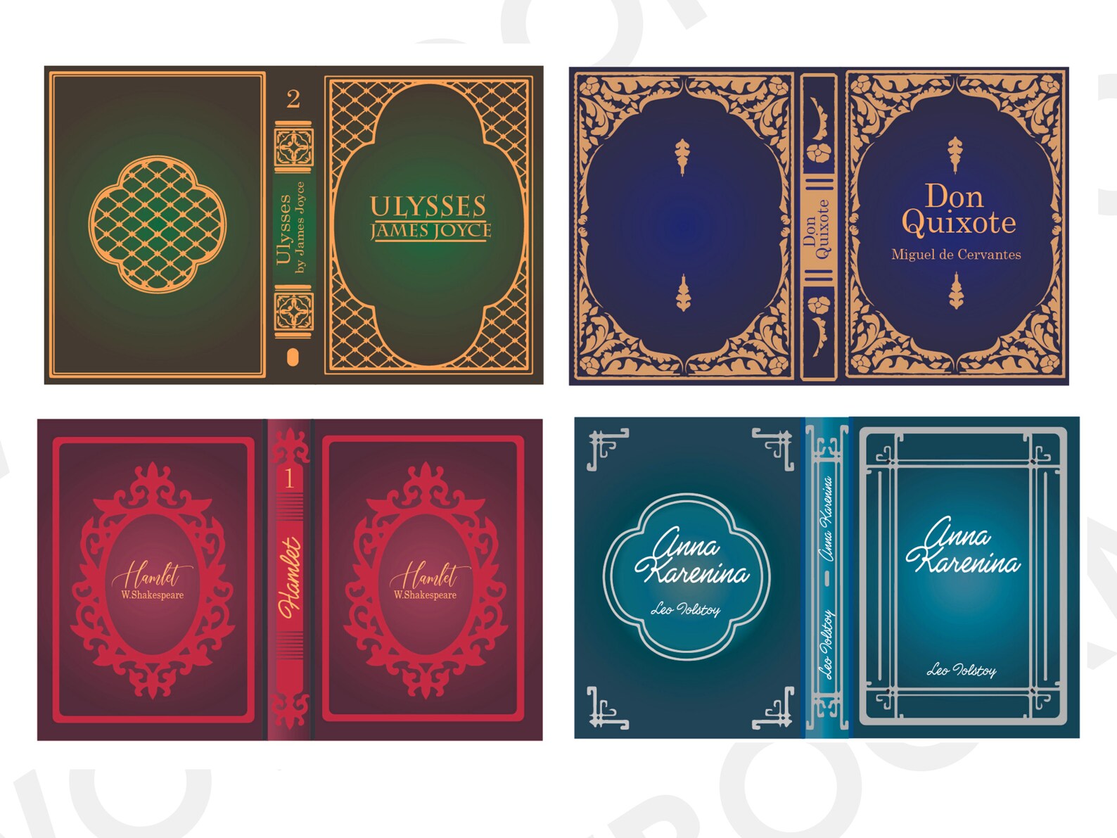 Mini Books Printable Classic Book Covers 1/6 1/12 1/24 - Etsy UK