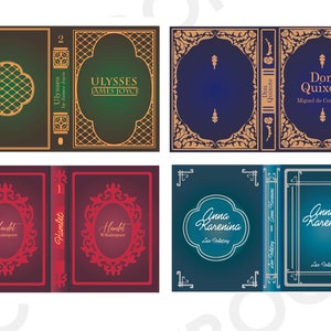 Mini Books Printable Classic Book Covers 1/6 1/12 1/24 - Etsy UK