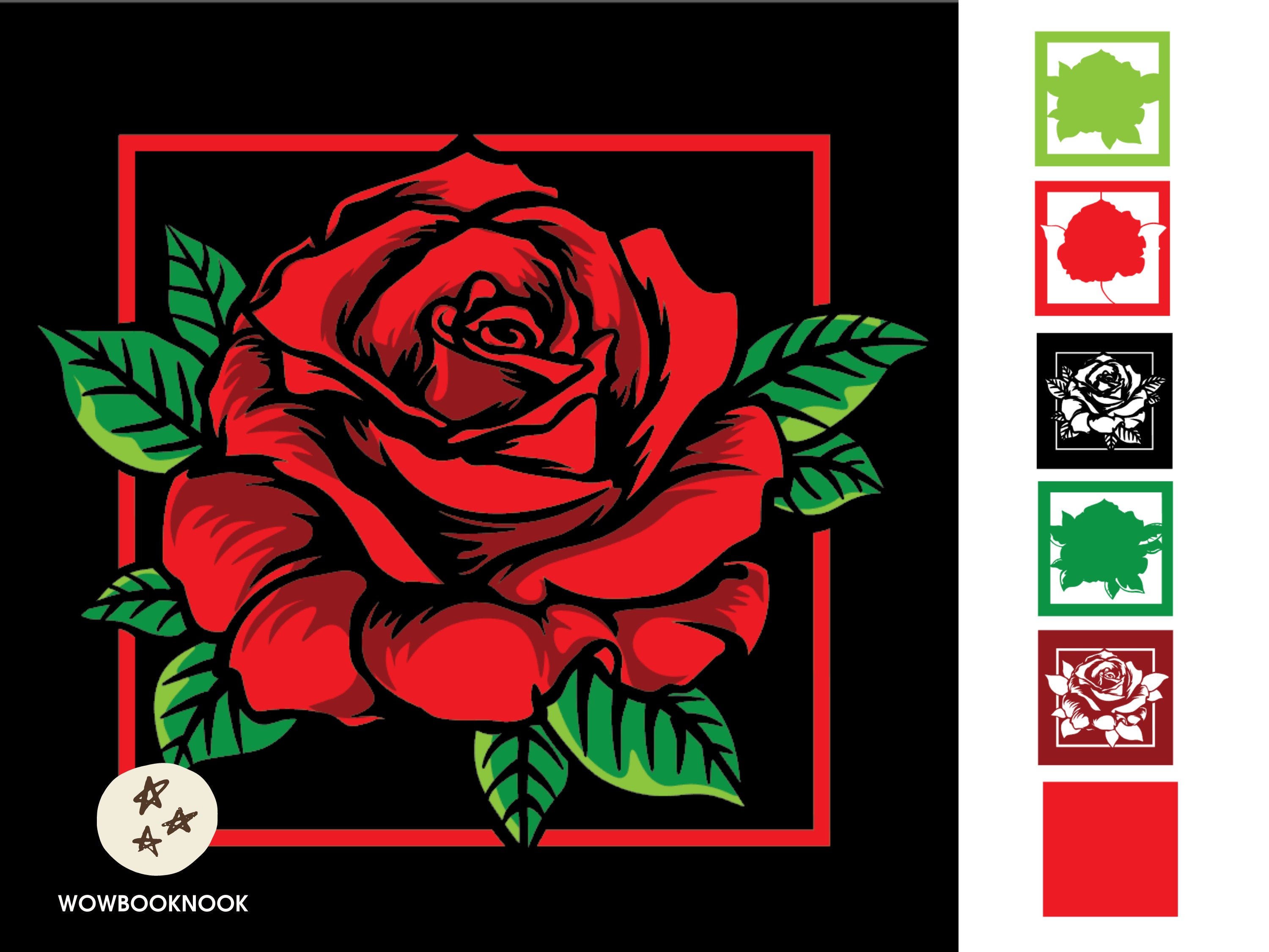 3D ROSE SVG Rose Shadow Box Svg for Cricut Paper Rose - Etsy Canada