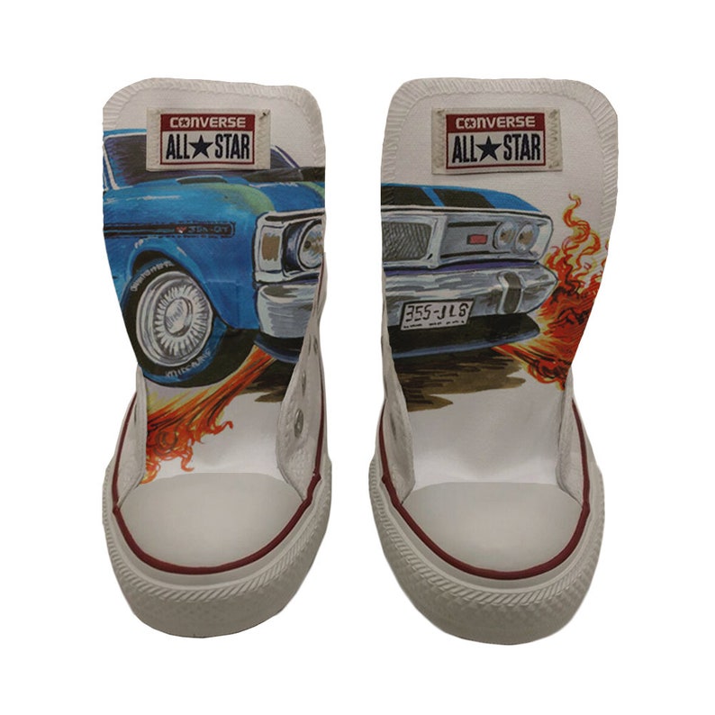 Sneakers Converse All Star Low Custom Muscle Car | Etsy