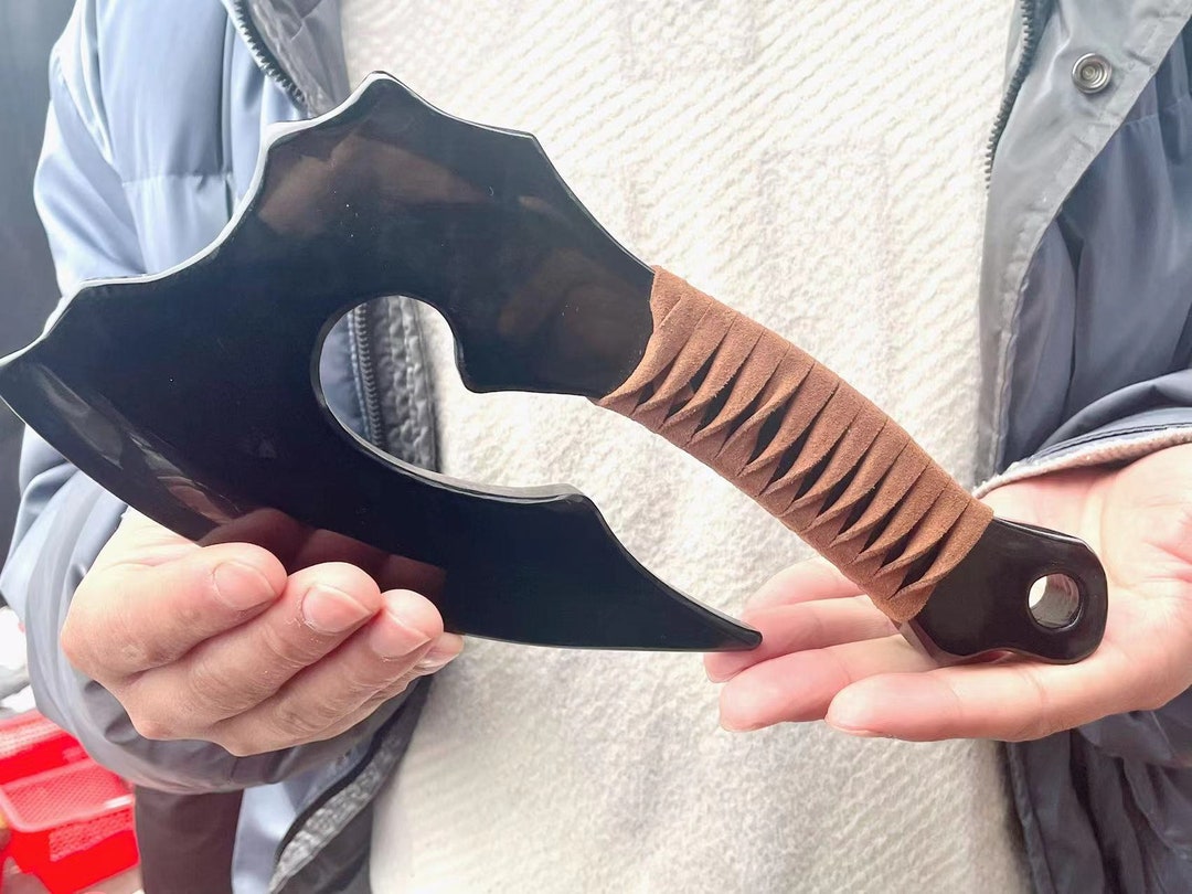 9.8natural Obsidian Axe Crystal Hand Carved Diy Axe Home Decoration ...