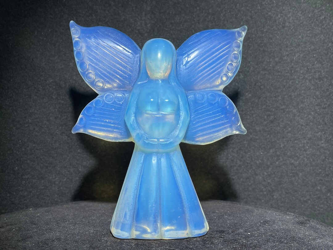 4'' Opal Angel Wings Quartz Carved Crystal Skull - Etsy UK