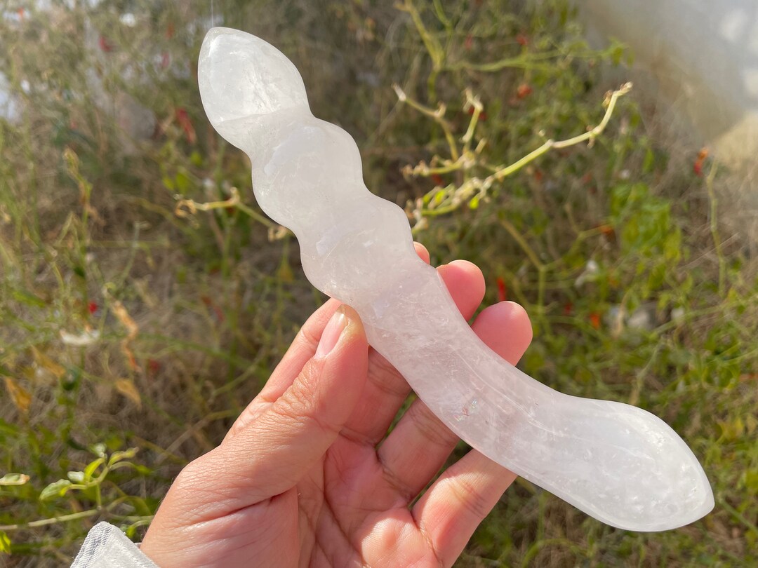 7'' Natural White Quartz Crystal Crystal Phallus - Etsy