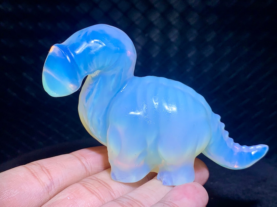 3.6'' Opal Dinosaur Skull Quartz Crystal,hand Carved,crystal Specimen,crystal Skull,new Year ...