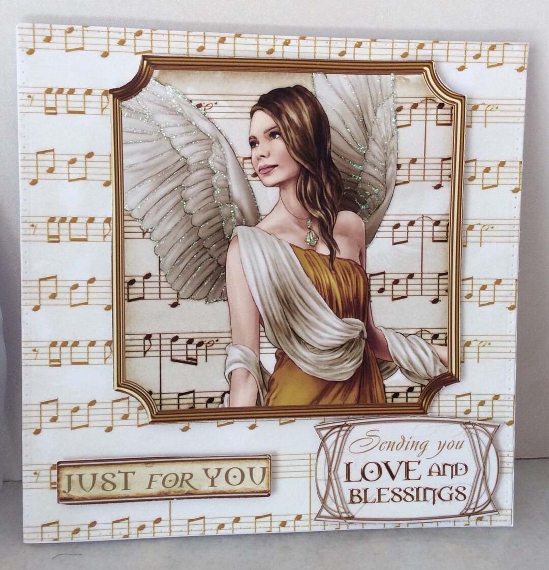 Golden Fairy Birthday Card, Just for You, Decoupaged Fairy, Happy ...