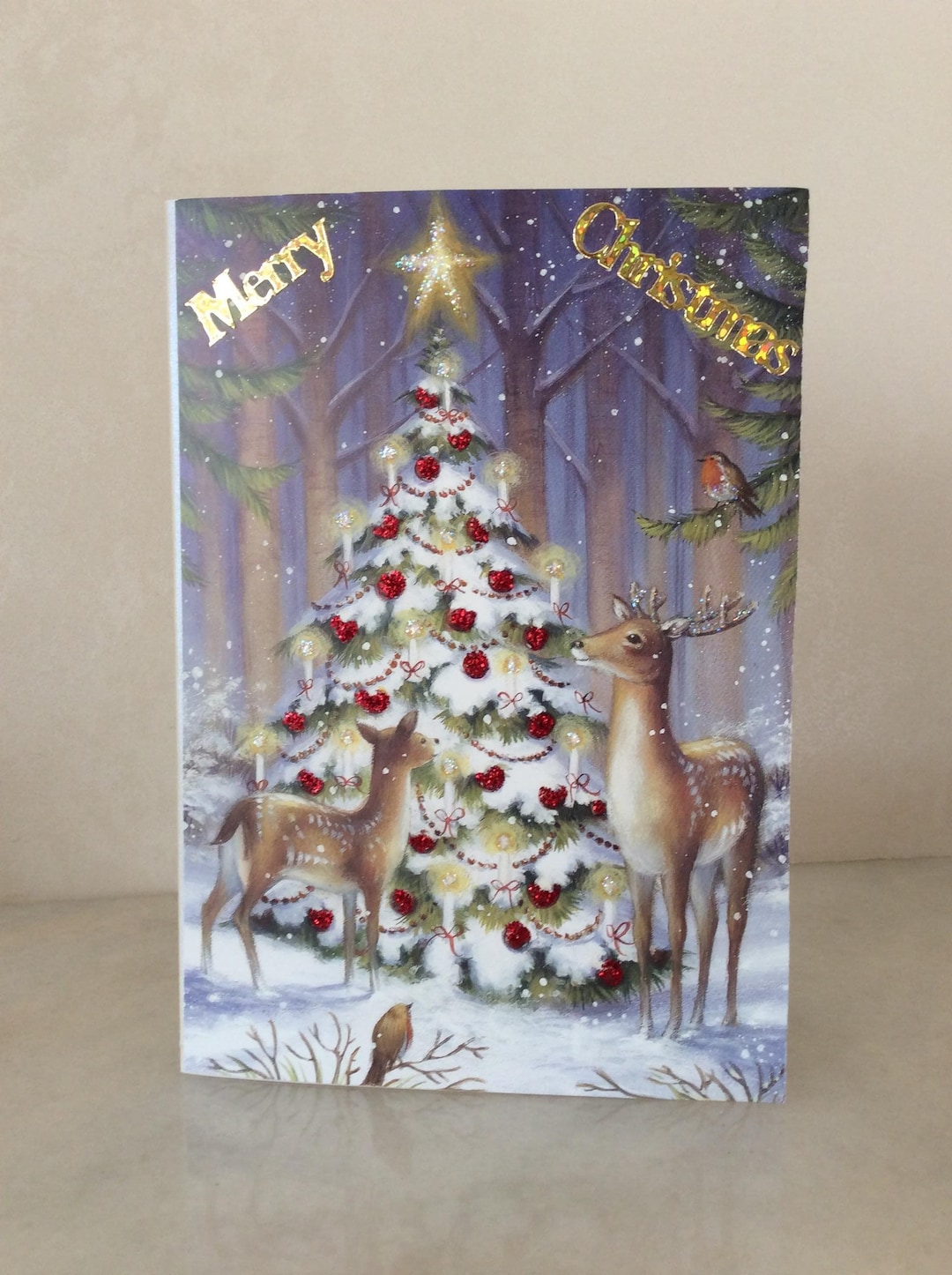 Small Christmas Card, Traditional Scene Card, Traditional Card, Card ...