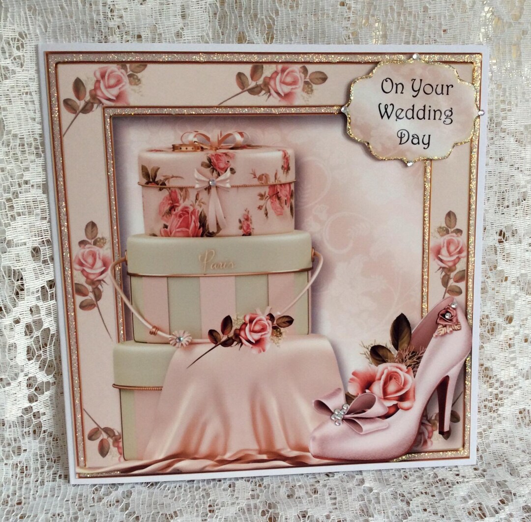 On Your Wedding Day, Bride and Groom Card, for the Happy Couple Wedding ...