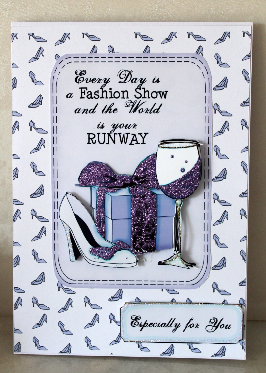 Shoe Loving Ladies Birthday Card, Ladies Greetings Card, Fun Card, Card ...