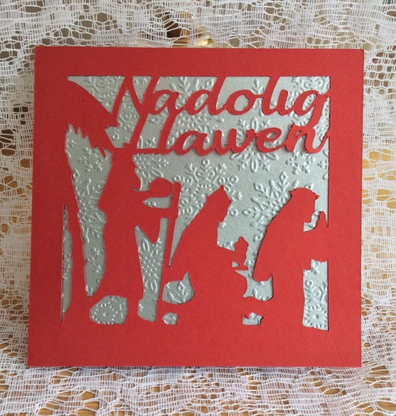 Welsh Christmas Scene Greetings From Wales Christmas Wishes - Etsy UK