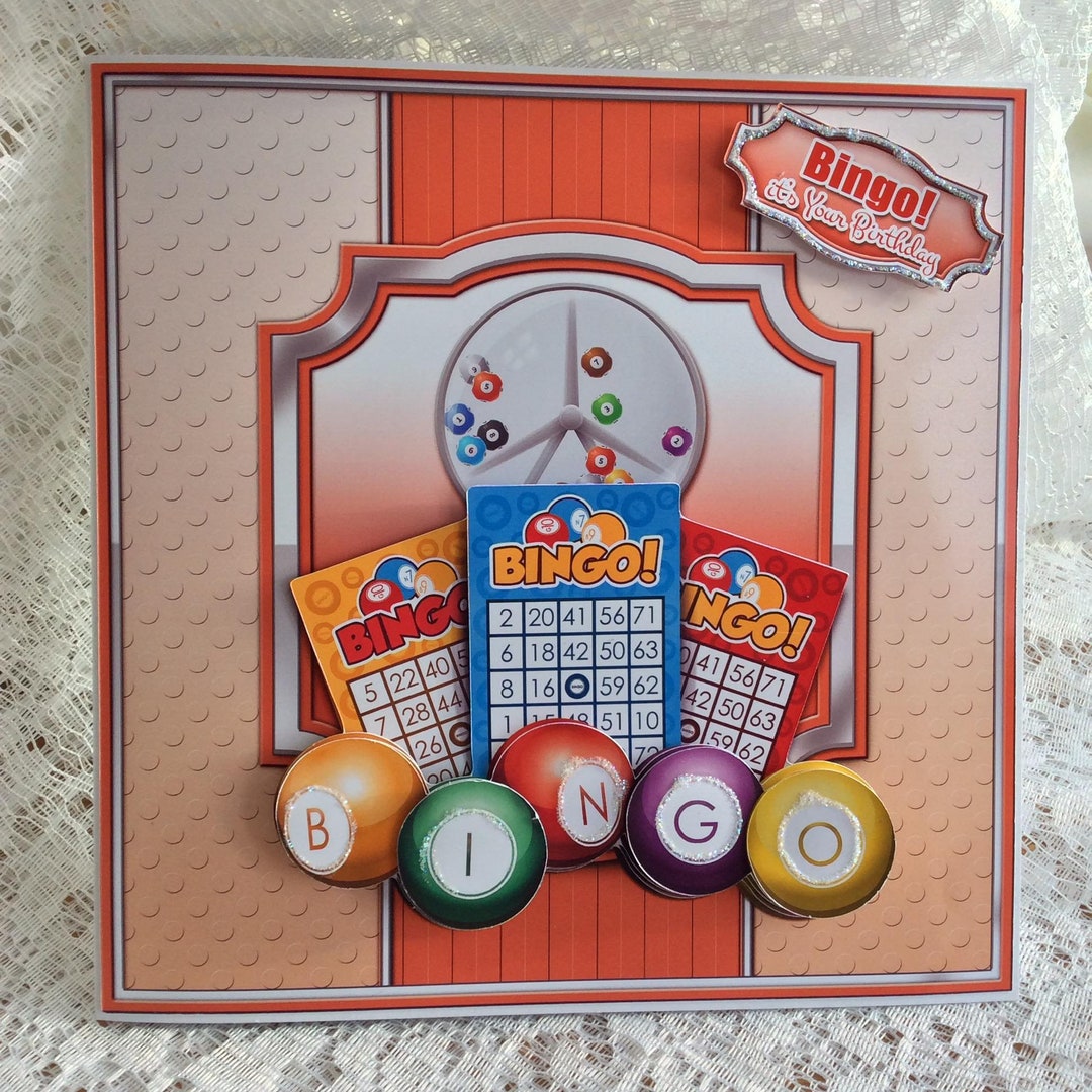 For All That Love Bingo on Her Birthday , Fun Birthday Card, Bingo ...