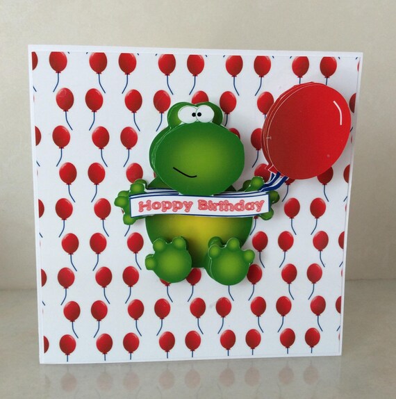 Happy Birthday Card Fun Birthday Card 5D Decoupage Card - Etsy