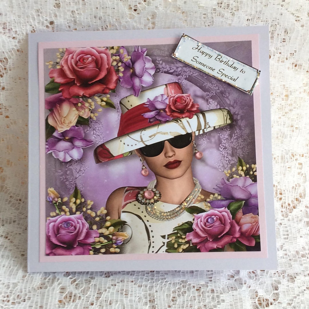 Card for Her Ladies Birthday Card Happy Birthday Birthday - Etsy