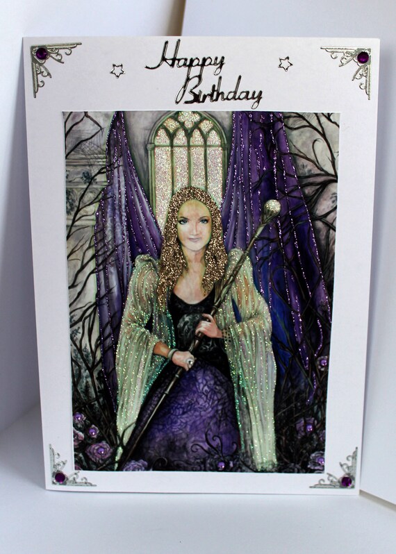 Mythical Birthday Card Handmade Luxury Card Magical Birthday | Etsy