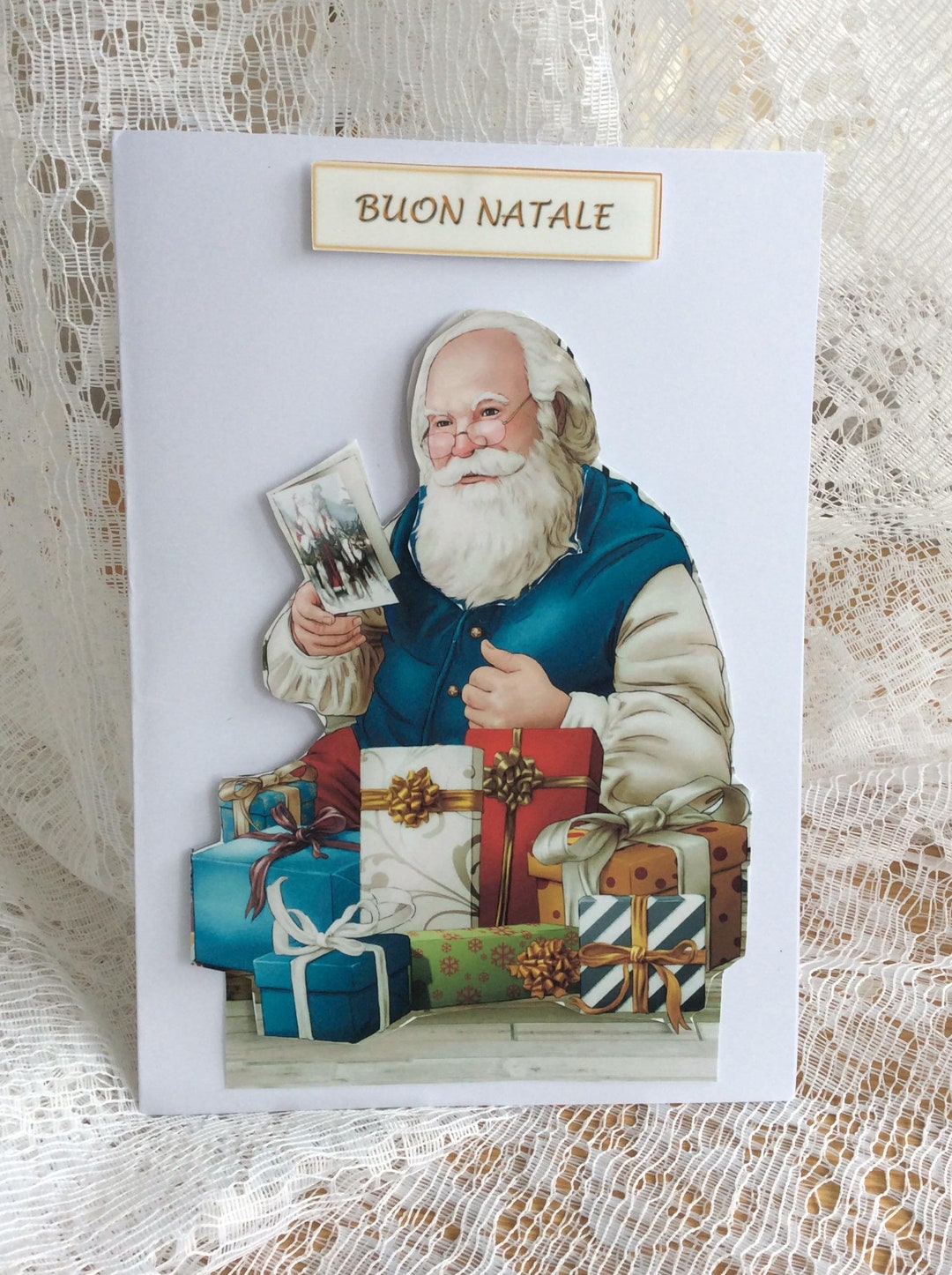 Italian Christmas Card, Happy Christmas, Buon Natale, Card for ...