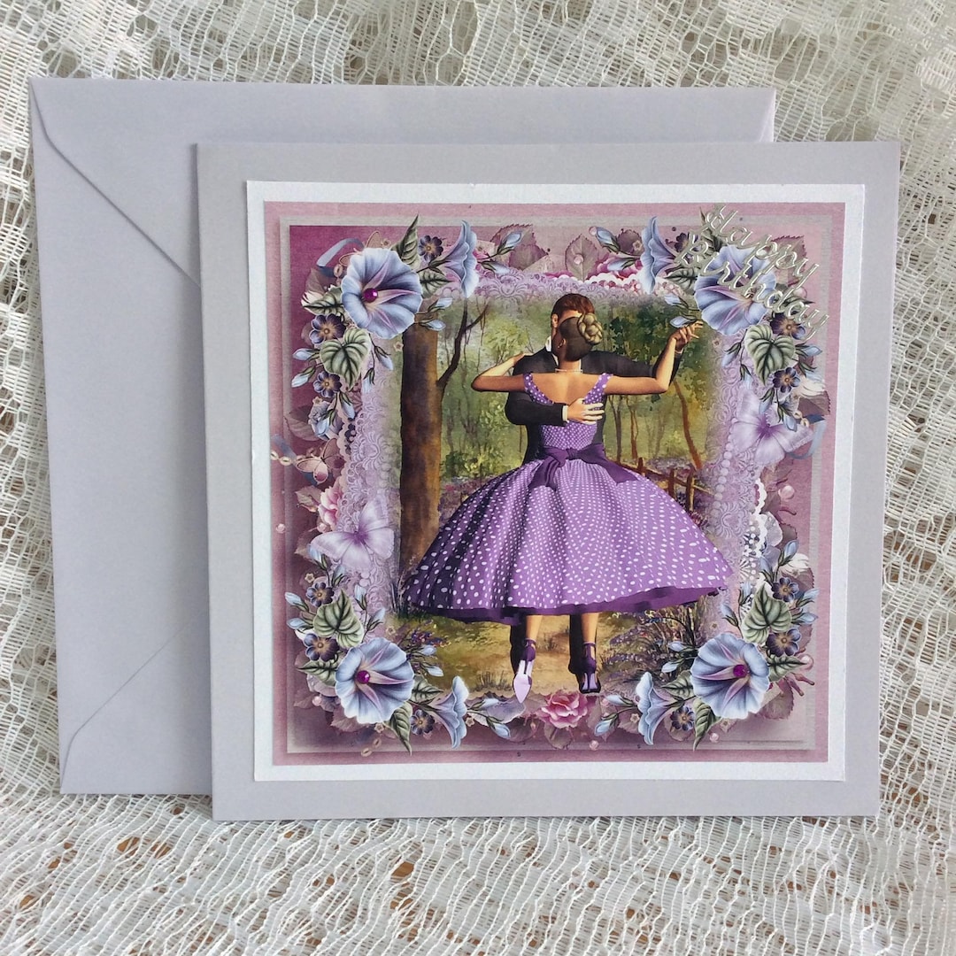 A Stylish Ladies Birthday Card, Beautiful Card, Art Deco Lady, Size 6 X ...