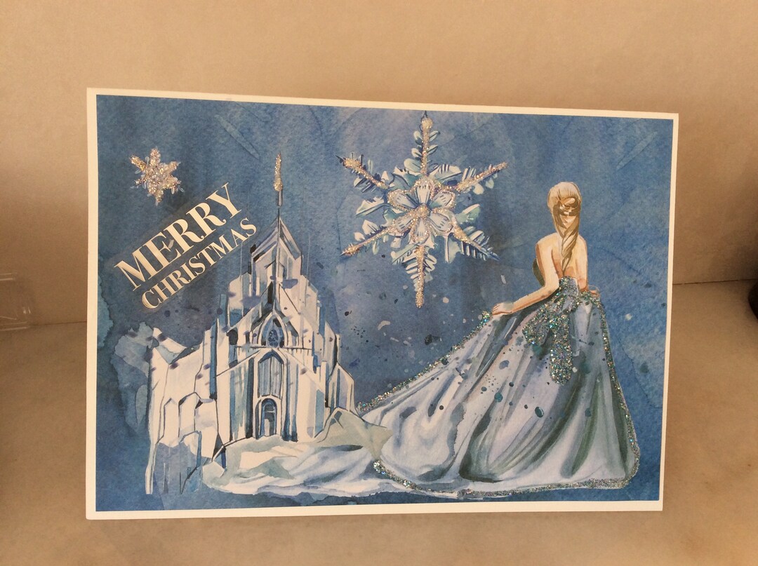 Icy Princess Christmas Cards, Magical Christmas Card, Merry Christmas ...