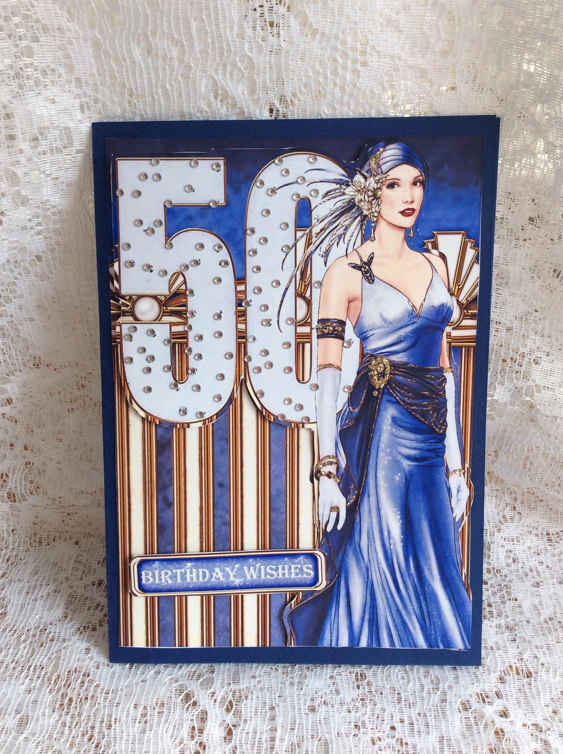 Milestone 50th Birthday Card, , 50 Greeting Card, Luxury Card, 50th ...