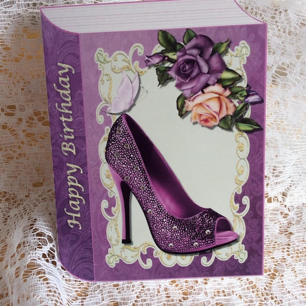 Shoe Ladies Birthday Card - Etsy