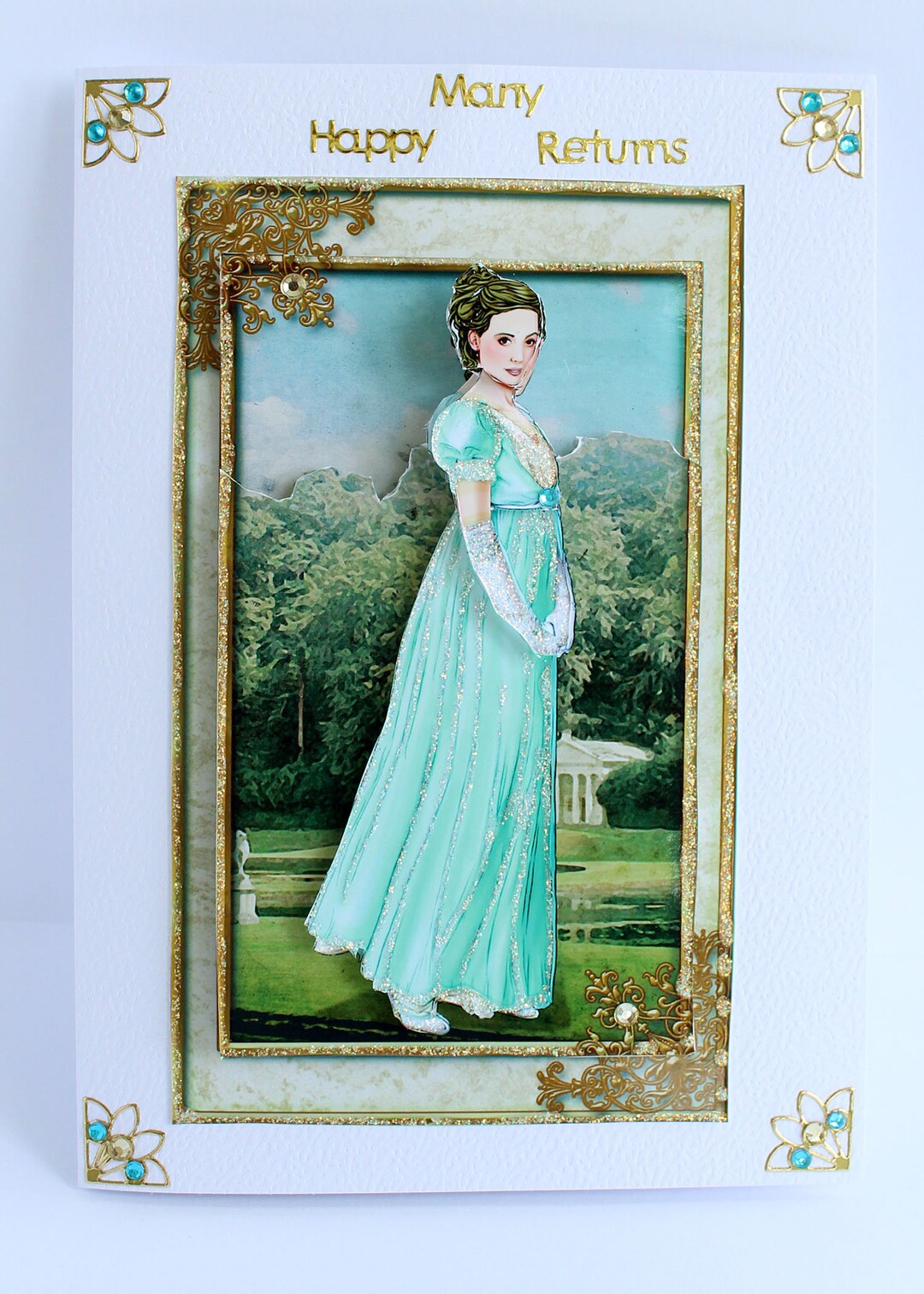 Ladies Birthday Card, Stylish Lady Card, Unique Card, Birthday Greeting ...