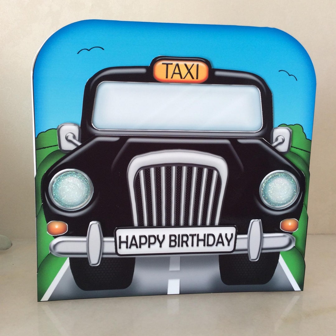 London Taxi Birthday Card Card for Cabbie Fun Birthday Card - Etsy