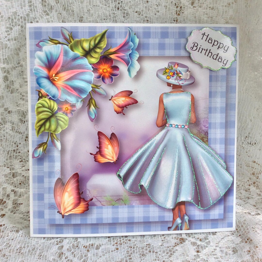 Stylish Lady Card, Special Birthday Day, Card for Lady, Card for Her ...