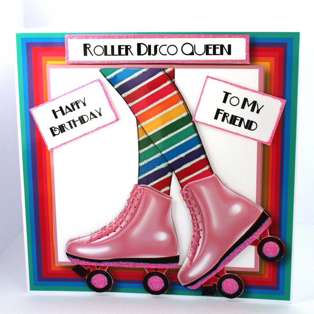 Roller Skater Birthday Card, Fun Birthday Card, Youth Birthday Card ...