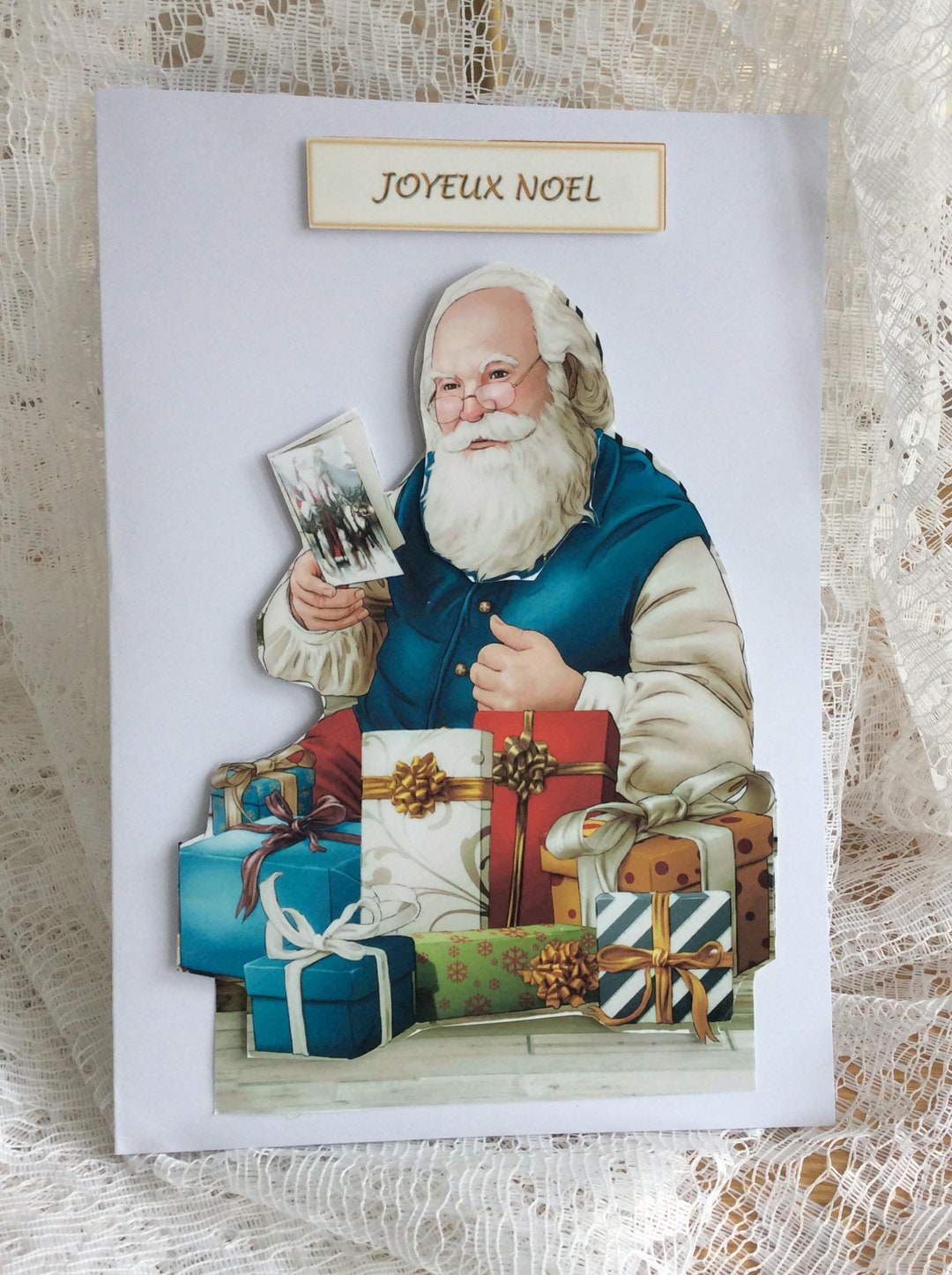 French Christmas Card, Happy Christmas, Joyeux Noel, Fun Card, Festive ...