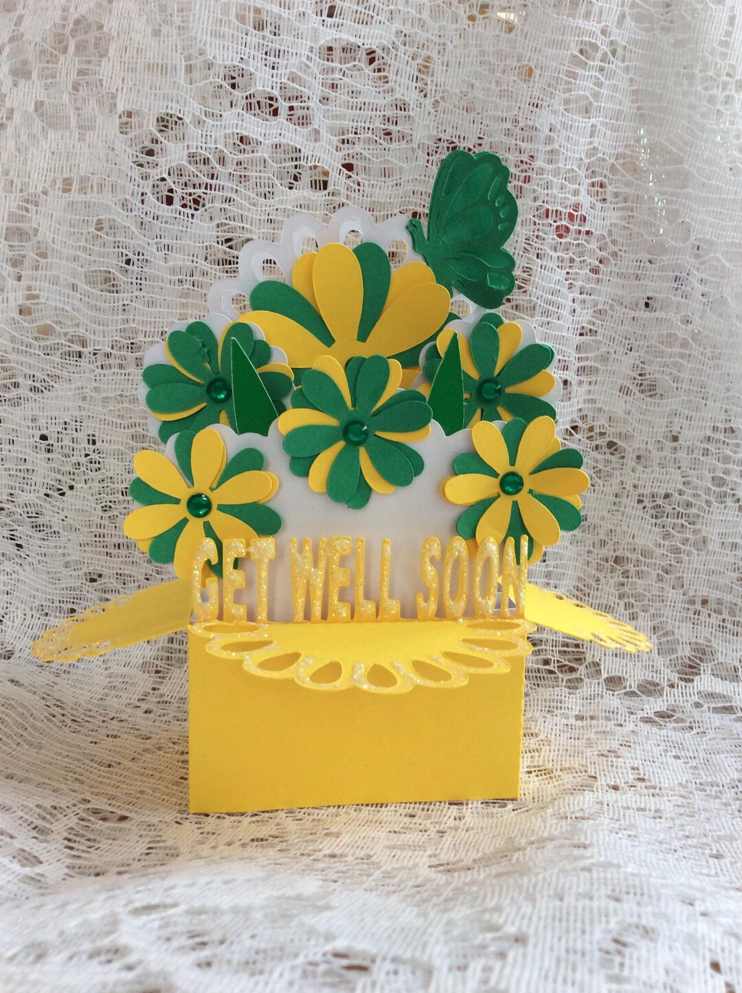 Get Well Soon, Flower Gift Box, Flower Card, Sunshine Box,get Well Card ...